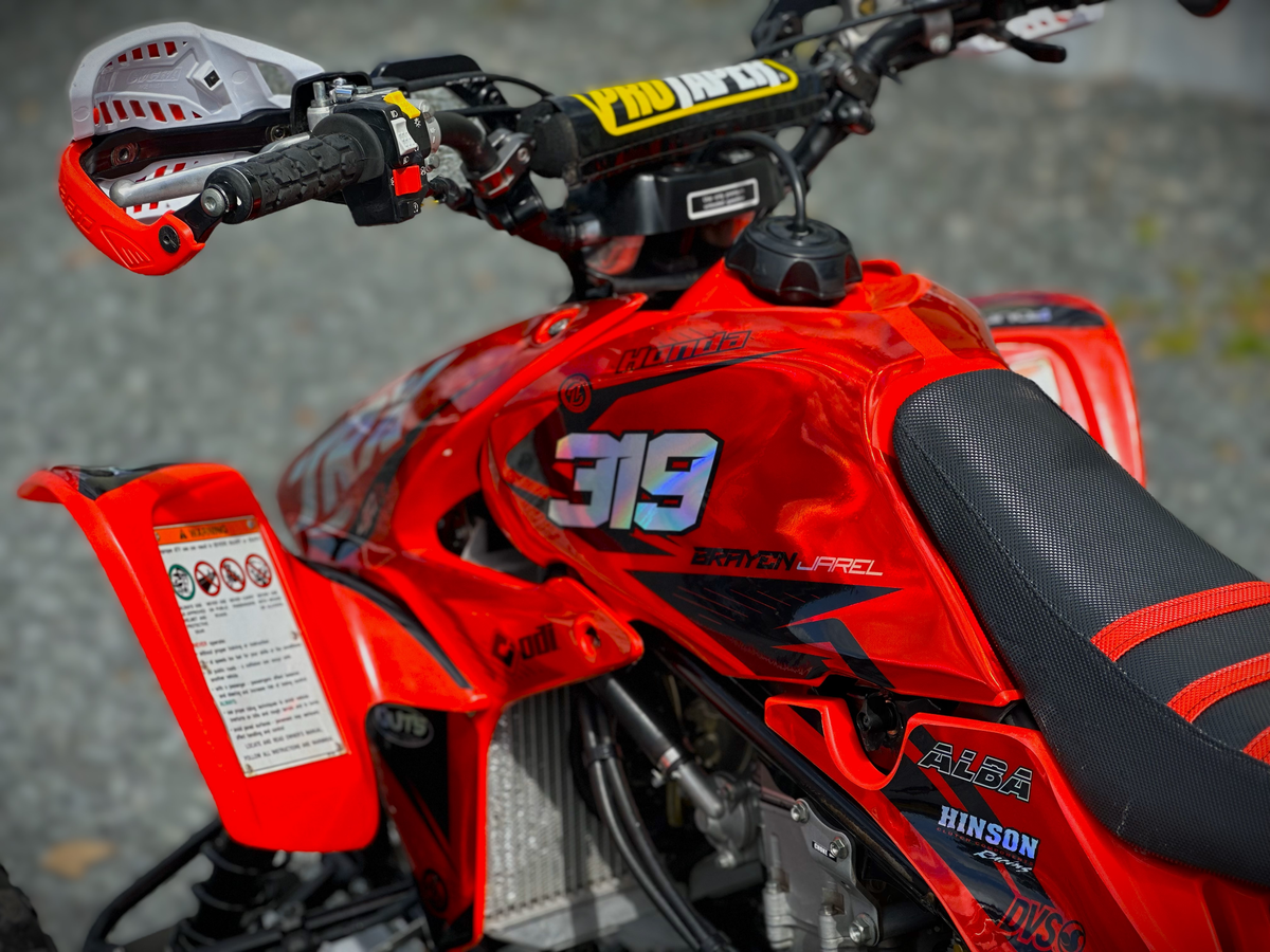 Custom Honda trx 450er graphics kit – 4DDesign