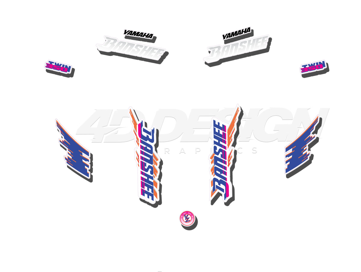 YAMAHA BANSHEE GRAPHICS - RETRO STYLE1 – 4DDesign