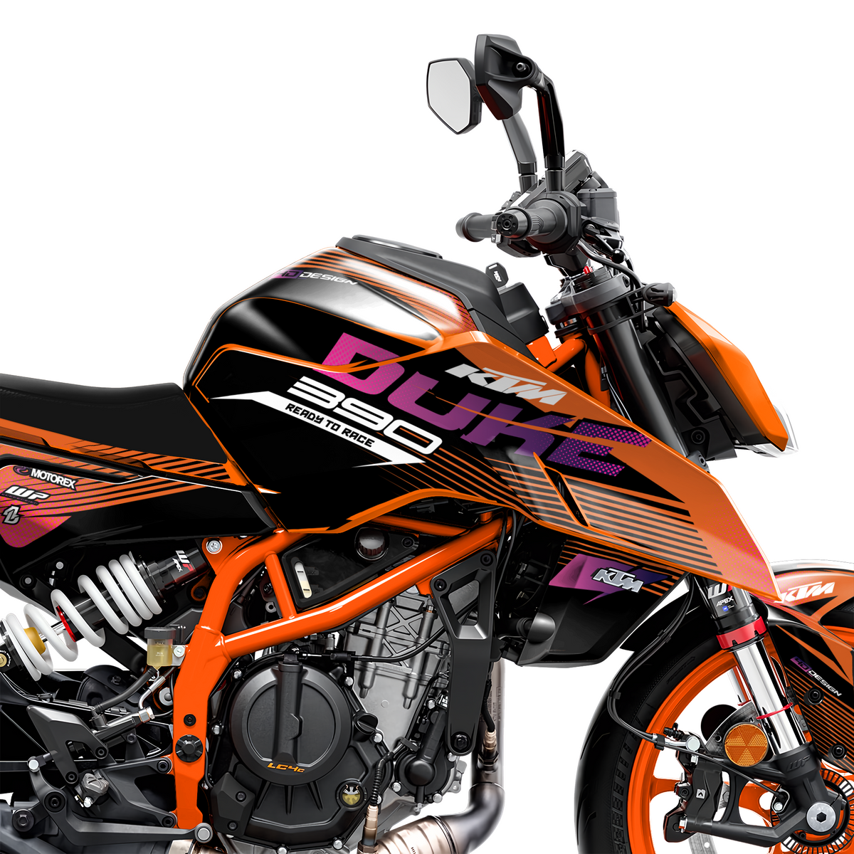 KTM DUKE 390 GRAPHICS KIT – DK04 – 4DDesign