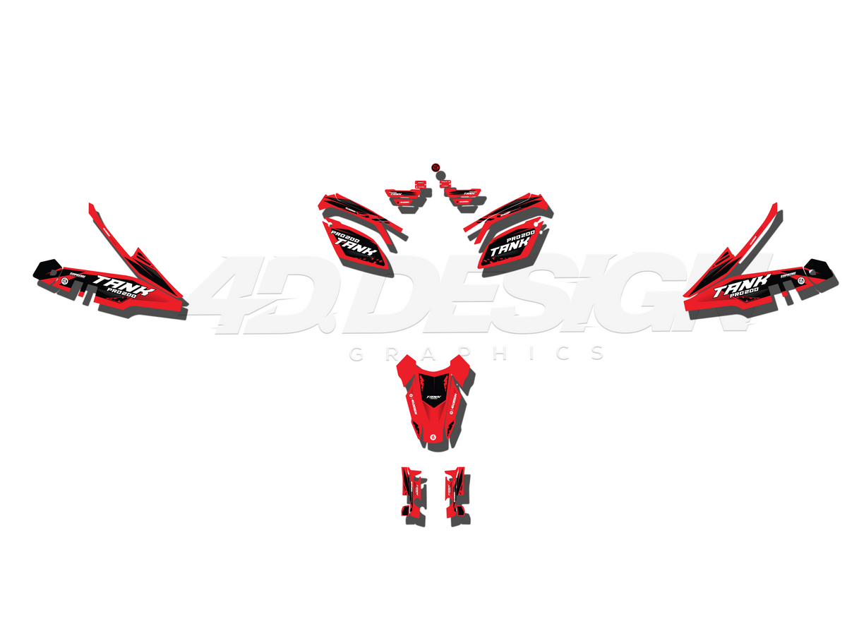 TANK 200CC SCOOTER GRAPHICS KIT – 4DDesign