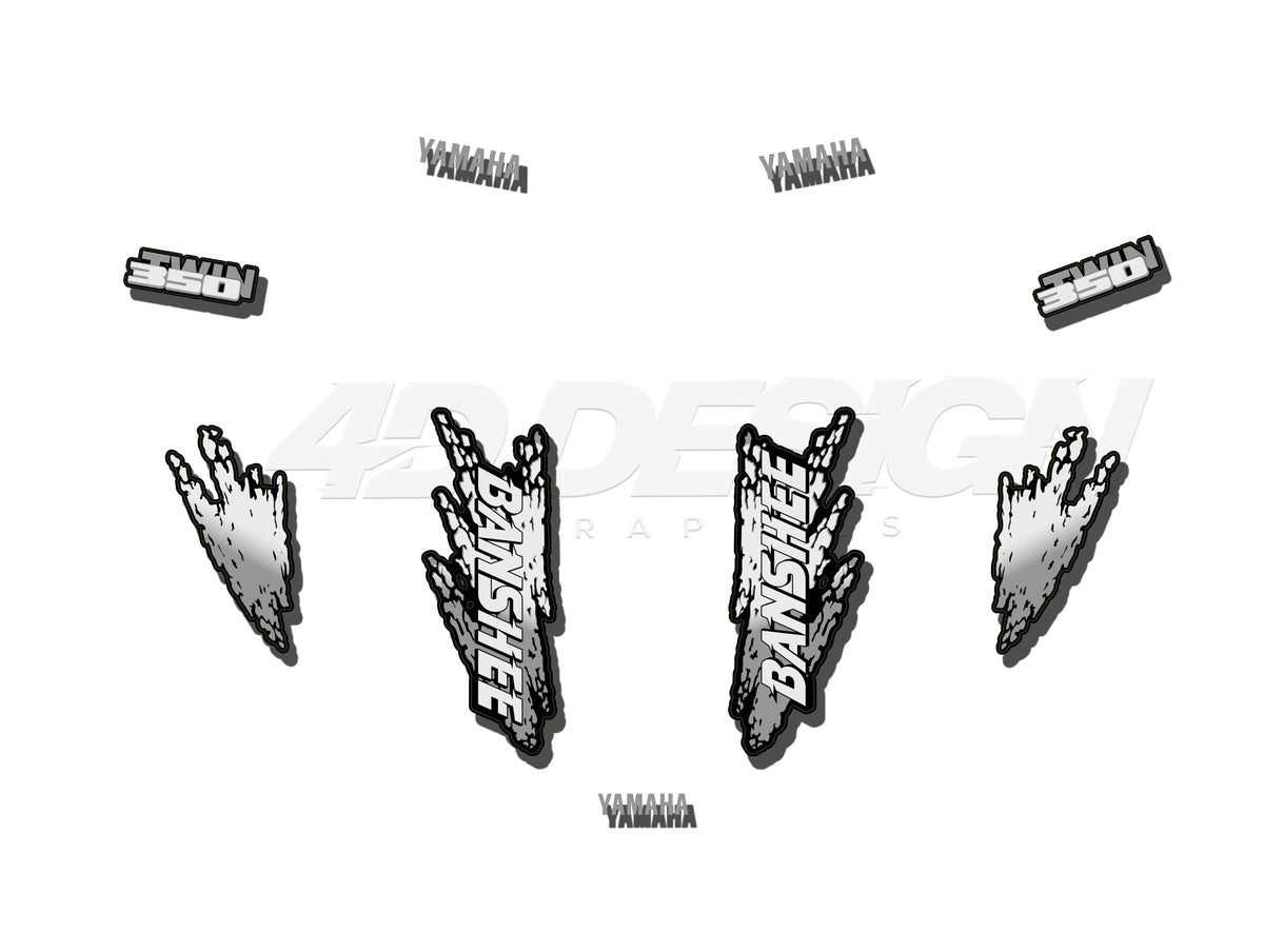 YAMAHA BANSHEE 1997 (GREY) - GRAPHICS – 4DDesign
