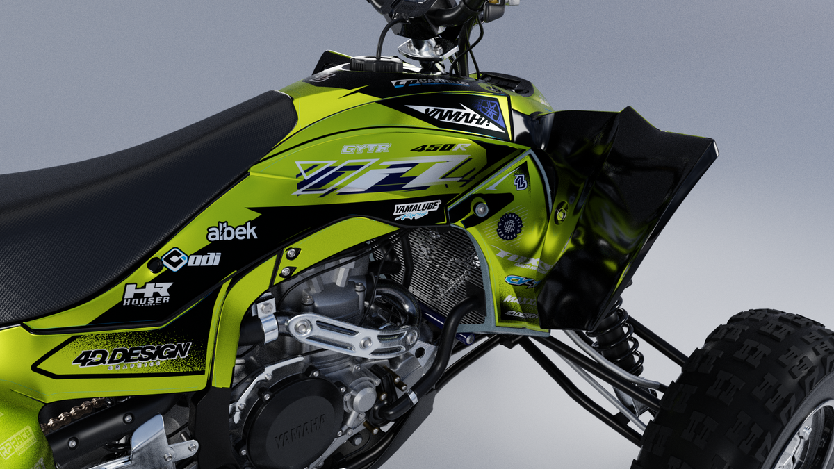 GRAPHICS KIT FOR YFZ 450 – 4DDesign
