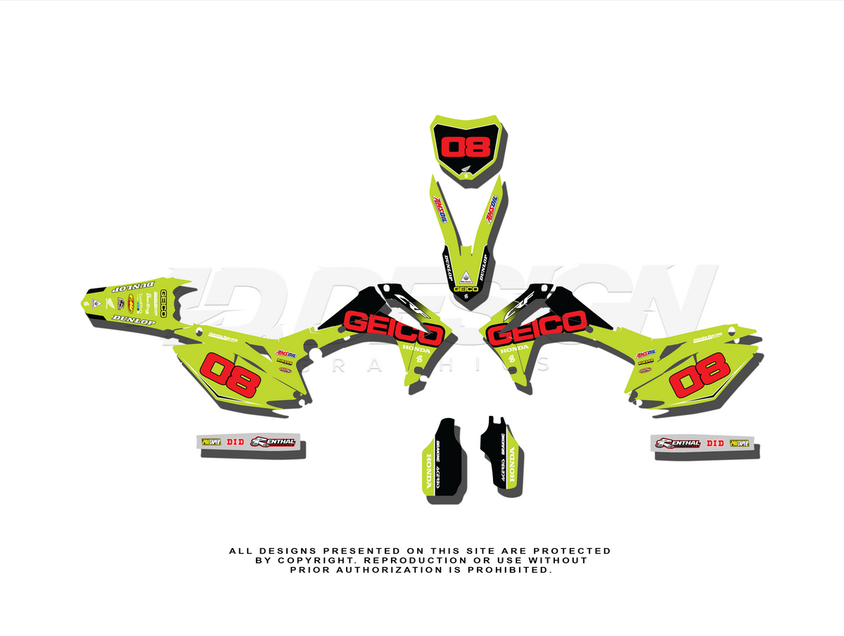 CRF450R GRAPHICS KIT - A04 – 4DDesign