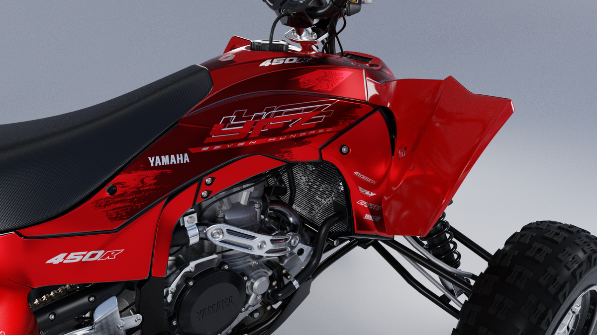 YFZ 450 GRAPHICS KIT - CUSTOM ATV – 4DDesign